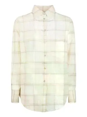 FORTE_FORTE Checked Shirt - Neutrals
