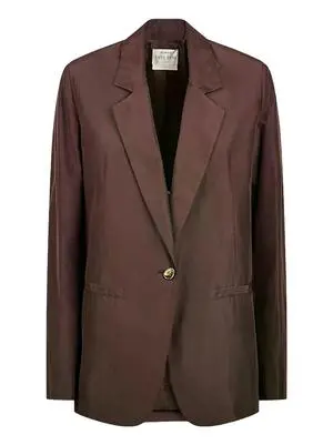 FORTE_FORTE Button-fastening Blazer - Brown