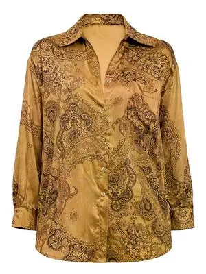 LUMIRA Paisley Shirt - Gold