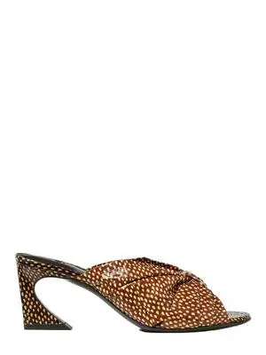 Fendi Falena-motif Sandals - Brown