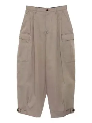 Kolor Pleated Cargo Trousers - Neutrals