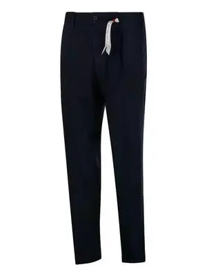 SANTANIELLO Belt-loop Trousers - Blue