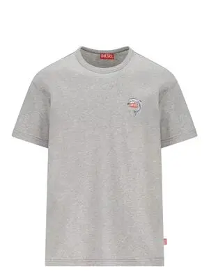 DIESEL Crew-neck T-shirt - Grey