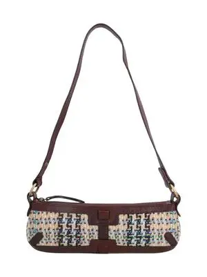 Burberry Tweed Patterned Shoulder Bag - Neutrals