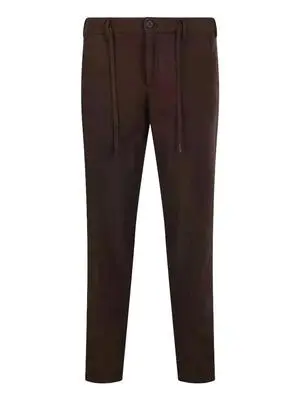 MYTHS Drawstring Trousers - Brown