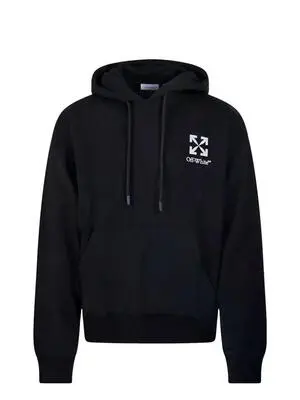 Off-White Logo-print Hoodie - Black