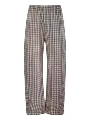 Nanushka Check Trousers - Neutrals
