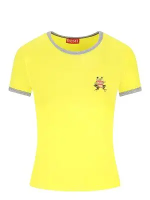 DIESEL Graphic Crew-neck T-shirt - Yellow