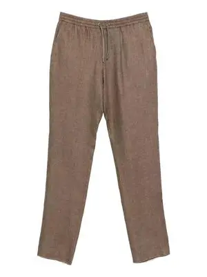 Agnona Drawstring-waistband Trousers - Brown