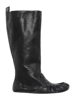 Acne Studios Slouch Moccasin Detail Knee-high Boots - Black