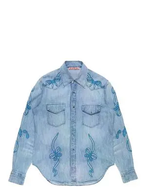 Acne Studios Embroidered Shirt - Blue