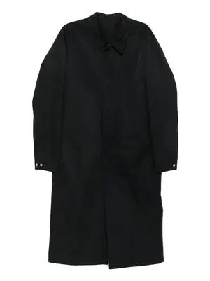 Rick Owens Brad Buttoned Trench Coat - Black