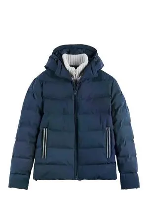 FAY Hooded Padded Jacket - Blue
