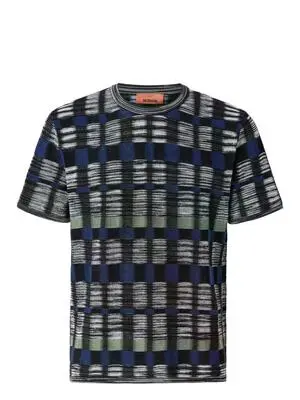 Missoni Checked Short-sleeve T-shirt - Black