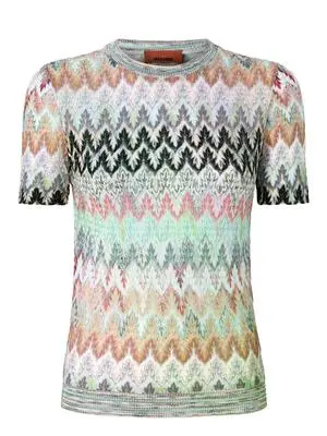 MISSONI Zig-zag Short-sleeve Knitwear