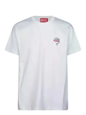 DIESEL Dolphin-print T-shirt - White