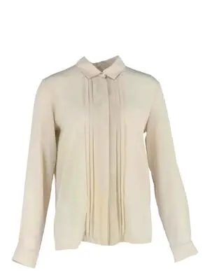 MAX MARA Rennes Plissé Button-Down Shirt