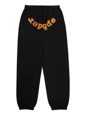 SP5DER Logo Track Pants - Black