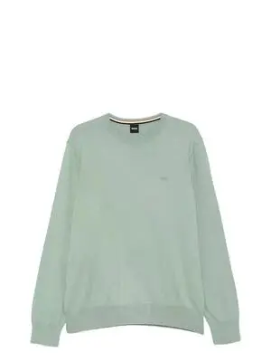 BOSS Cotton Embroidered Sweatshirt - Green