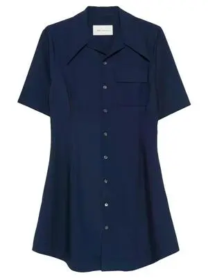 Ami A-line Pocket Dress - Blue