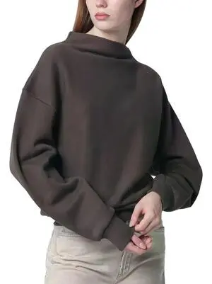 6397 Draped Sweatshirt - Brown