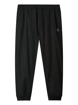 FINGERCROXX Drawstring-fastening Logo-patch Track Pants - Black