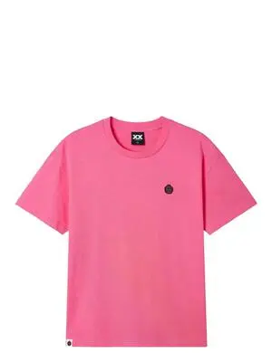 FINGERCROXX Logo-embroidered T-shirt - Pink