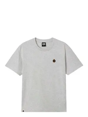 FINGERCROXX Logo-embroidered T-shirt - Grey