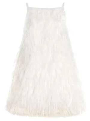 Simkhai Kalla Feather-embellished Mini Dress - Ivory
