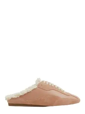 Simkhai Georgie Shearling Slip On - Tan