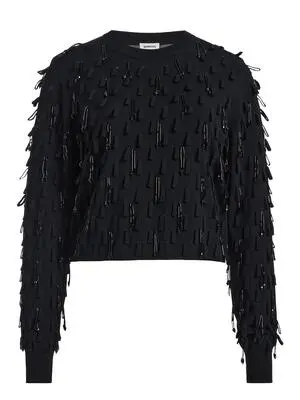 Simkhai Embellished Knit Top - Black