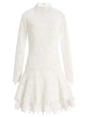 Simkhai Joy Guipure Lace Mini Dress - White