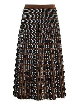 Simkhai Textured Midi Skirt - Multi