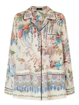 Etro Printed Satin Shirt - Multi