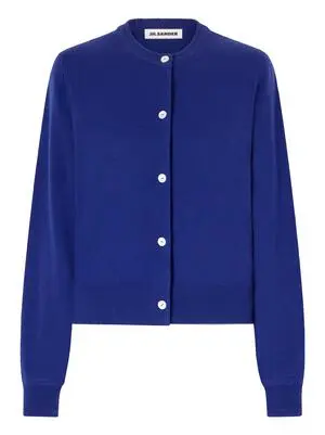 JIL SANDER Wool Cardigan - Blue