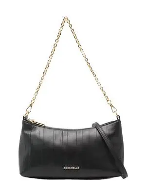 COCCINELLE Chain Detail Clutch - Black