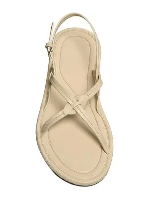 THE ROW Malick Strap Sandal - Cold Ivory