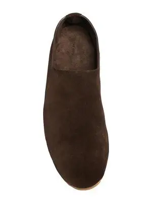 THE ROW Perrick Slipper - Lacquer Brown