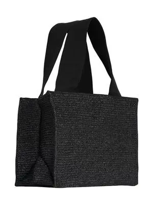 THE ROW Loretta Raffia Tote - Black
