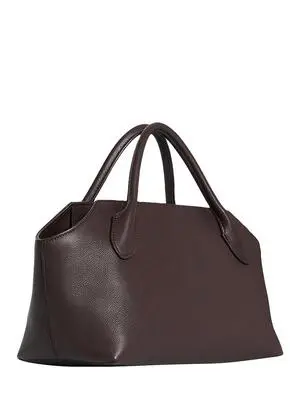 THE ROW Terrasse Bauletto Bag Dark Brown Ans