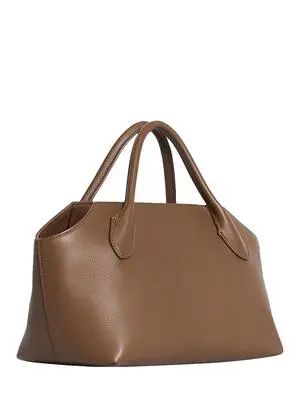 THE ROW Terrasse Bauletto Bag Tawny Brown Ans