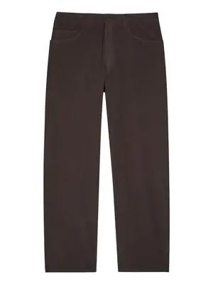 Labo.art Straight-leg Cotton Trousers - Brown