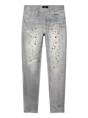 PURPLE BRAND P001 Printed Jeans - Grey