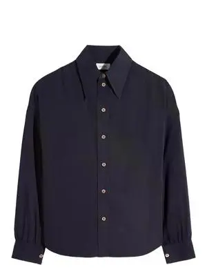 LEMAIRE Pointed Collar Shirt - Black