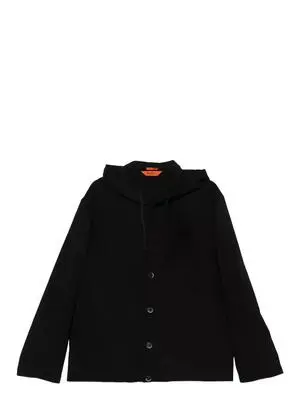Barena Venezia Button Hooded Jacket - Black