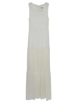 Brunello Cucinelli Tiered Maxi Dress - White
