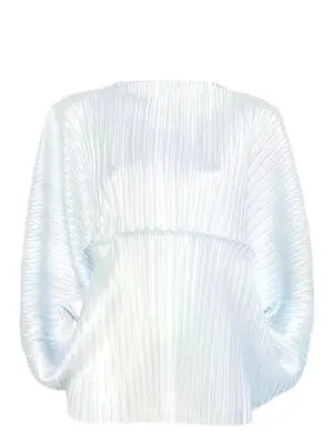 Issey Miyake Pleated Top - Blue