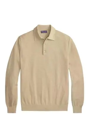 Ralph Lauren Purple Label Logo-detail Polo Shirt - Neutrals