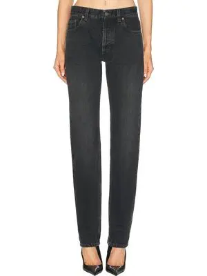 Saint Laurent Straight Leg Denim - Ash Black