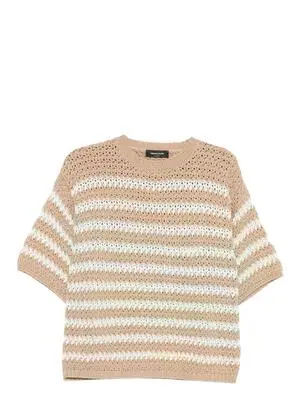 Fabiana Filippi Striped T-shirt - Neutrals